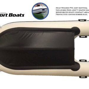 Inflatable Sport Boats - Swordfish 10.8' - Model SB-330A - Air Deck Floor Premium Heat Welded Dinghy with Seat Bag