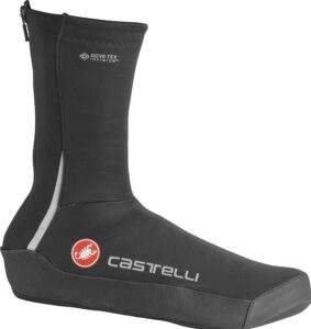 castelli instenso ul shoecover i windproof, shoe warmer overshoes for cycling, mountain biking - light black - medium