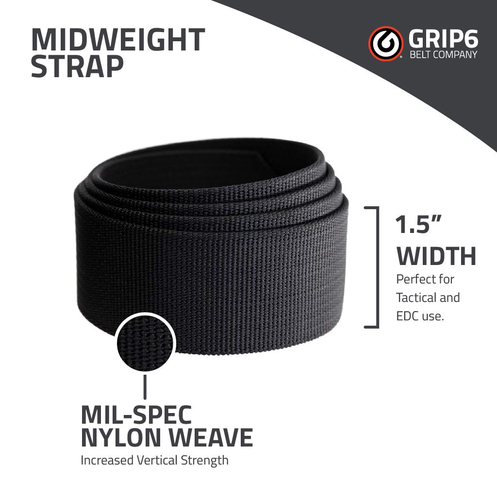 GRIP6 Honeycomb Web Belts for Men & Women- Nylon Belt, Golf Belt- Made In USA