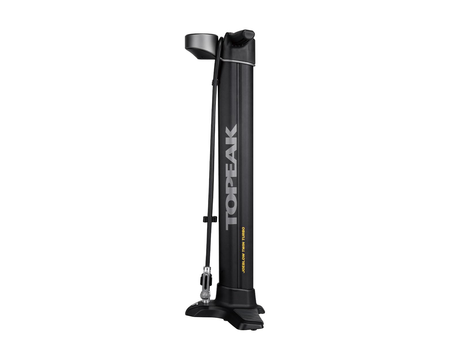 Topeak JoeBlow Twin Turbo Floor Pump Black2, One Size,Silver