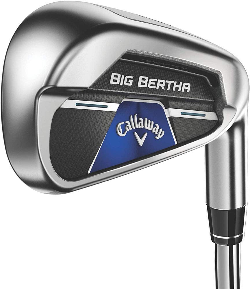 Callaway Big Bertha B21 Iron Set (Set of 8 Clubs: 4IR - PW, AW, Right, Graphite, Regular), Silver