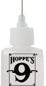 Hoppes 9 Gun Cleaning Kit - Bore Cleaner - Precision Oiler - Lubricating Oil Refill - 40 Patches for .38 9mm .40 .44 & .45 Caliber