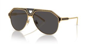 dolce & gabbana dg2257 gold/black/gold/black/grey one size