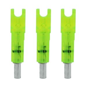 lumenok capture nocks parker red hot crossbow lighted green 3 pack .300 id