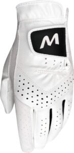 majek golf mens pro tour white cabretta leather golf gloves comfort fit breathable ventilation for maximum feel - 9 pack (large, left)