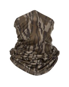 north mountain gear - camouflage neck gaiter for hunting - mossy oak bottomland