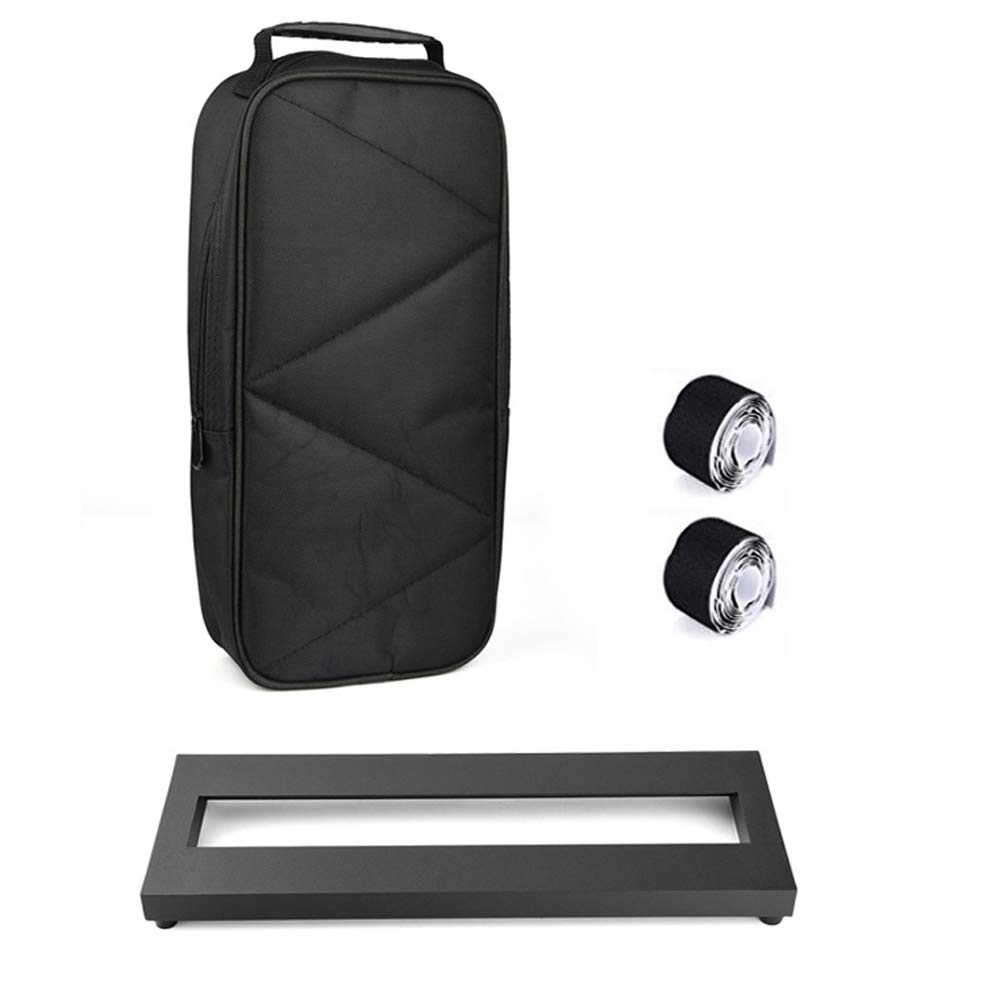 Pedal Board for Guitar Bass Effects Pedal Small Mini Pedalboard with Carry Bag, 2PCS Pedal Board Tape 15 x 5 inch