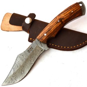 bow-9789 handmade damascus steel 5 inch knife