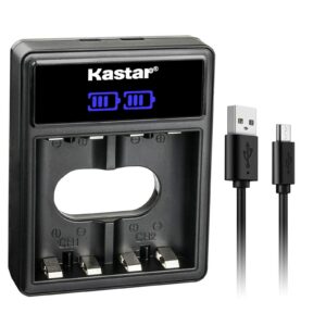 kastar xbox1 lcd dual usb battery charger replacement for microsoft xbox one, xbox one s, xbox one x, xbox one elite wireless controller