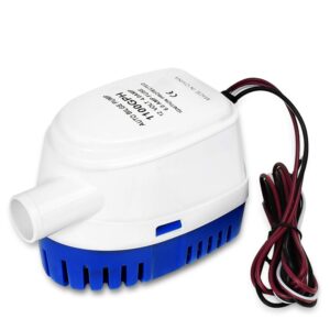 eco-worthy automatic submersible boat bilge water pump 12v 1100gph auto with float switch for boat caravan rv