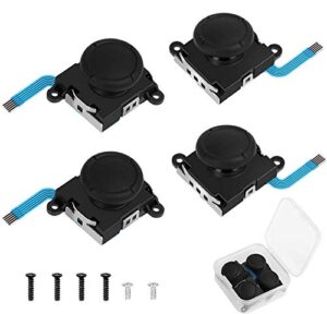 linkstyle joycon joystick replacement, professional 3d analog thumb stick for switch analog joystick with screws, 4pcs