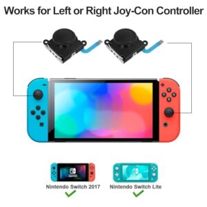 Linkstyle Joycon Joystick Replacement, Professional 3D Analog Thumb Stick for Switch Analog Joystick with Screws, 4PCS