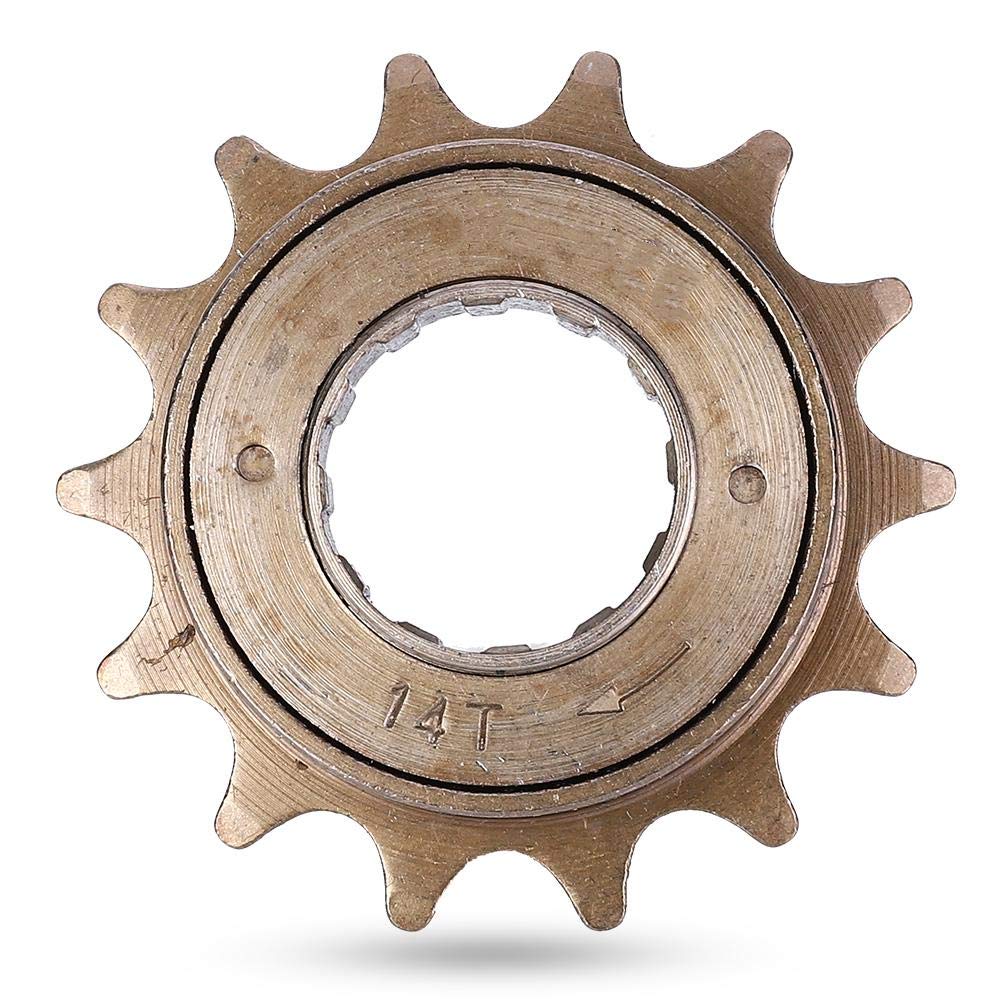 T best Single Speed Freewheel, Bike Freewheel Sprocket Gear 14T Single Speed Flywheel for Mountain Road Folding Single Speed Conversion Kit Single Speed Freewheel