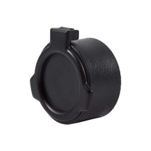 gotical hunting scope lens cover cap rifle rubberized flip-up open optic scope sight accessories, dustproof scope cover, compatible with eyepiece and objective of post (lens cover - 42mm / 1.6inch)