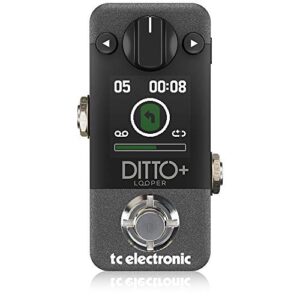 tc electronic ditto+ looper next generation 60-minute multi-session looper pedal