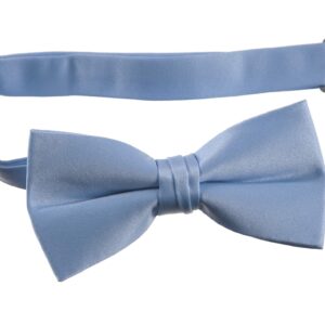 Tuxgear Boys Adjustable Ring Bearer Bow Tie Wedding Prom Colors, Light Blue, Boys (Light Blue, Boys)