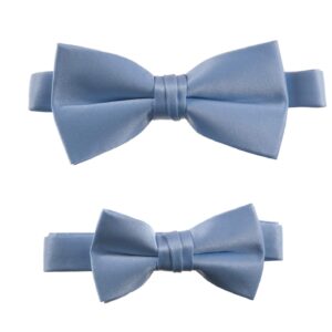 Tuxgear Boys Adjustable Ring Bearer Bow Tie Wedding Prom Colors, Light Blue, Boys (Light Blue, Boys)