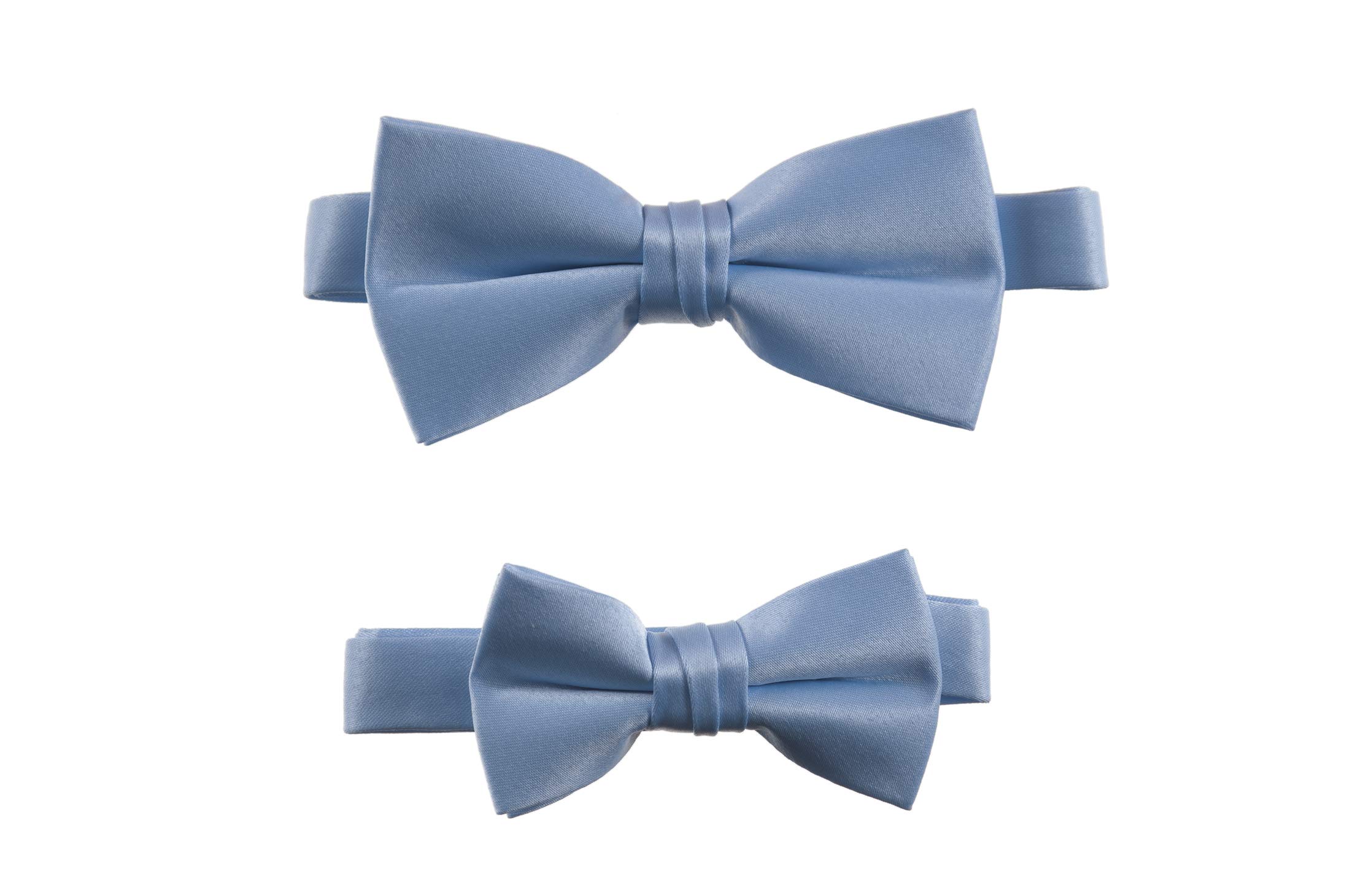 Tuxgear Boys Adjustable Ring Bearer Bow Tie Wedding Prom Colors, Light Blue, Boys (Light Blue, Boys)