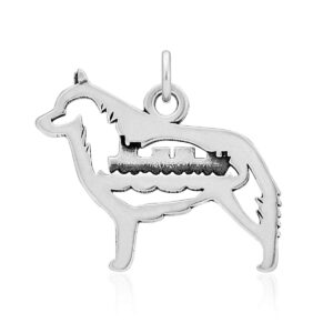 dazzling paws jewelry sterling silver schipperke pendant only