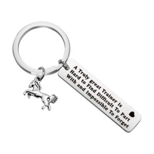 ensianth horse trainer gift horse trainer appreciation gift leaving gift for horse trainer retirement gift for horse trainer (horse trainer keychain)