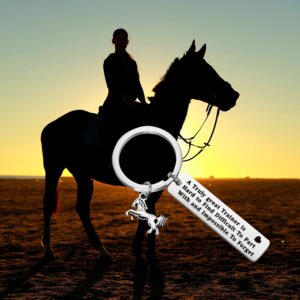 ENSIANTH Horse Trainer Gift Horse Trainer Appreciation Gift Leaving Gift for Horse Trainer Retirement Gift for Horse Trainer (Horse Trainer Keychain)