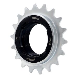 zukka single-speed bike freewheel,18 teeth bicycle flywheel,compatible 1/2 x 1/8 one-speed cycling replacement accessory