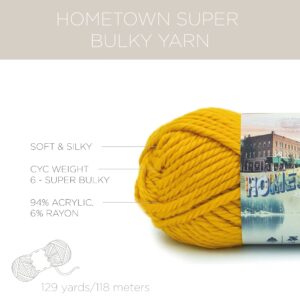 (3 Pack) Lion Brand Yarn Hometown Bonus Bundle Bulky Yarn, Key Largo Tweed