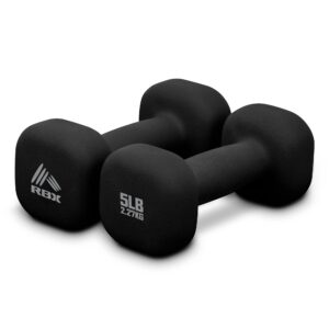 rbx | sculpt and tone hand weights – 5lb/10lb pair