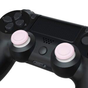 eXtremeRate Cherry Blossoms Pink & White Dual-Color Replacement 3D Joystick Thumbsticks for PS5 Controller, Analog Thumb Sticks with Screwdriver for PS4 Slim Pro Controller