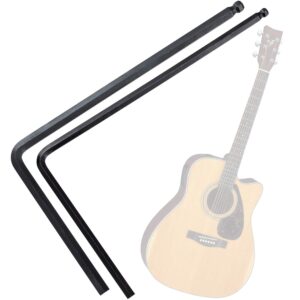 pagow 4mm & 5mm guitar truss rod wrench, allen wrench tool ball end for martin acoustic guitar, truss rod adjustment deep or narrow (black)