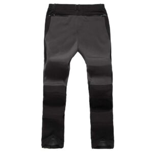 Gash Hao Men's Ski Snow Pants Waterproof Hiking Snowboard Pants Breathable Fleece Lined Zipper Bottom Leg (170Black 32W X 32L)