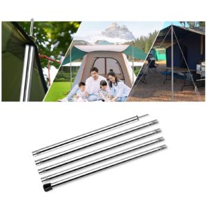 KOMCLUB Adjustable Tent Poles Telescoping Tarp Poles Camping Stainless Steel Lightweight Tarp Poles for Sun Sails Canopy Awning Shelter Bac