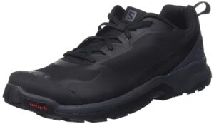 salomon sense ride 4 trail running shoes for men, black/quiet shade/ebony, 12