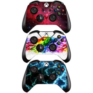 fottcz [3pcs] whole body vinyl sticker decal cover skin for xbox one controller - 3pcs. comb d