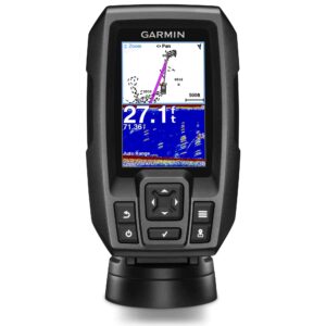 Garmin Striker 4 CHIRP Fishfinder/GPS Bundle GPS Accessory Bundle and Protective Cover (010-01550-10)