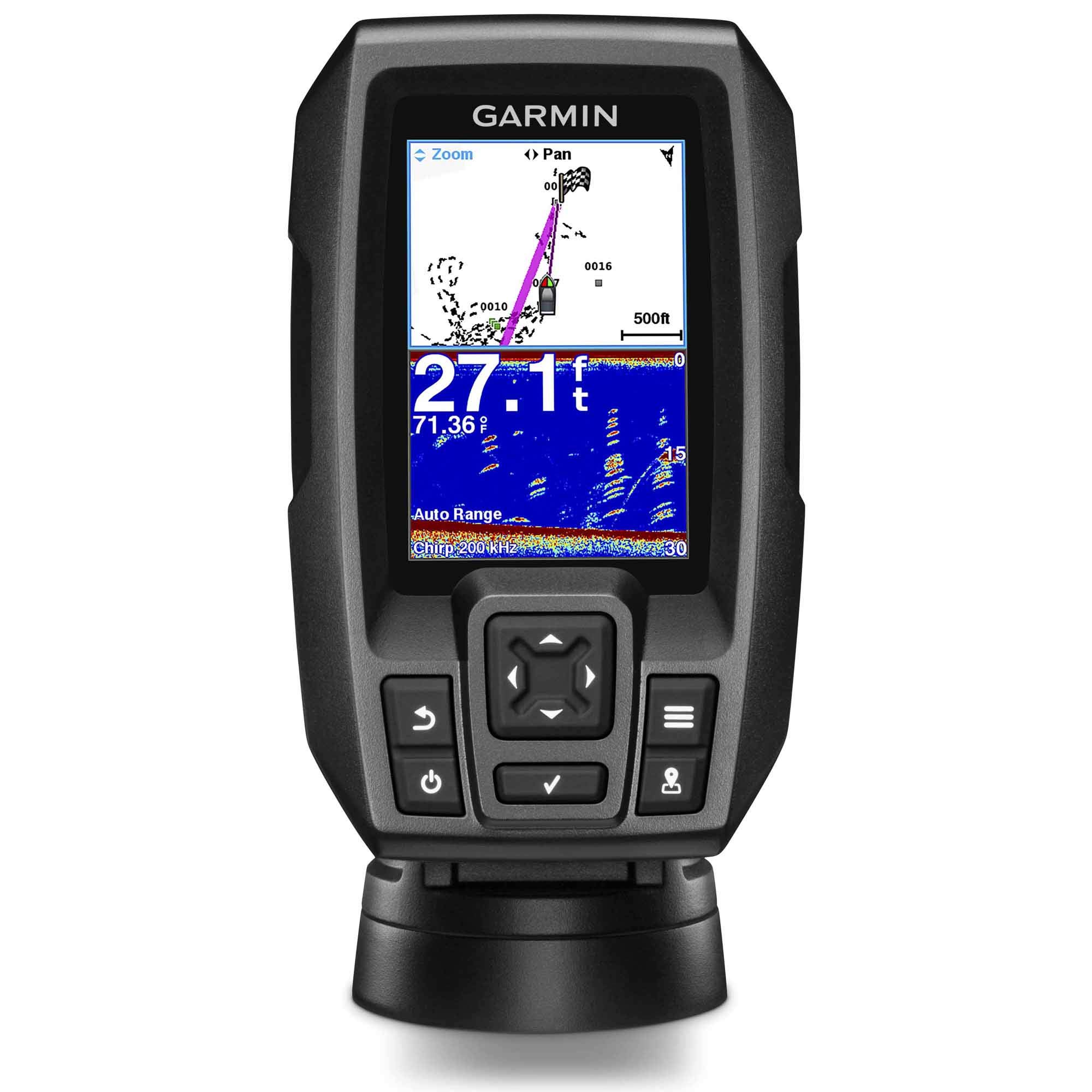 Garmin Striker 4 CHIRP Fishfinder/GPS Bundle GPS Accessory Bundle and Protective Cover (010-01550-10)