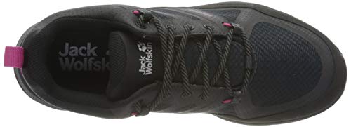 Jack Wolfskin Women's Force Striker Texapore Low Hiking Shoe Boot, Phantom/Pink, 10.5