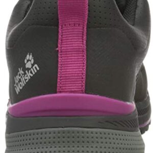 Jack Wolfskin Women's Force Striker Texapore Low Hiking Shoe Boot, Phantom/Pink, 10.5