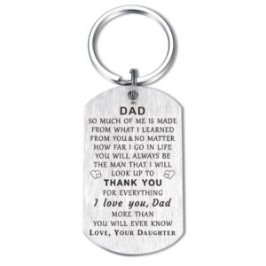 cpljw gifts for dad from son daughter - i love you dad - thank you dad - daddy birthday anniversary keychain gifts