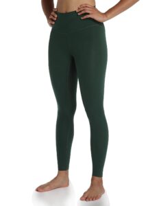 colorfulkoala women's high waisted tummy control workout leggings full length ultra soft yoga pants 28" (m, forest green)