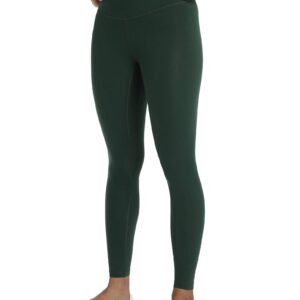 Colorfulkoala Women's High Waisted Tummy Control Workout Leggings Full Length Ultra Soft Yoga Pants 28" (M, Forest Green)