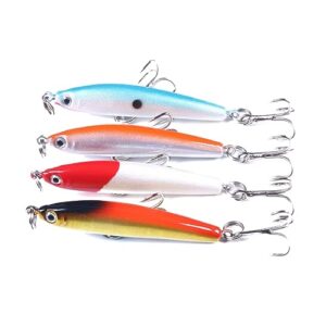 besportble 5pcs knotty fish bait baits fishing accessories slow sinking bass lure perch pike walleye trout fake fishing lures swimbait treble multi jointed bass bait submerged fish hook