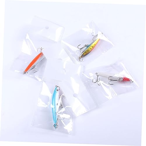 BESPORTBLE 5pcs Knotty Fish Bait Baits Fishing Accessories Slow Sinking bass Lure Perch Pike Walleye Trout Fake Fishing Lures Swimbait Treble Multi Jointed Bass Bait submerged Fish Hook