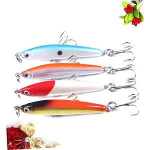 BESPORTBLE 5pcs Knotty Fish Bait Baits Fishing Accessories Slow Sinking bass Lure Perch Pike Walleye Trout Fake Fishing Lures Swimbait Treble Multi Jointed Bass Bait submerged Fish Hook