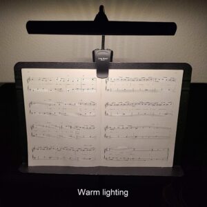 Extra Wide Clip-On Music Stand Orchestra Light- 18 LED Rechargeable USB Piano, Desk, Reading Lamp