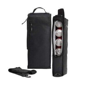 tuyuu golf cooler bag, 12 oz capacity, insulated, holds 6 cans or 2 wine bottles, durable oxford cloth, easy carry