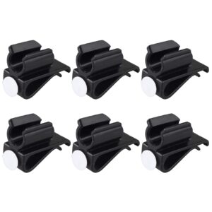 futheda 6pcs golf club bag clip on putter clamp holder golf putter clip putting organizer with ball markers accessories - black