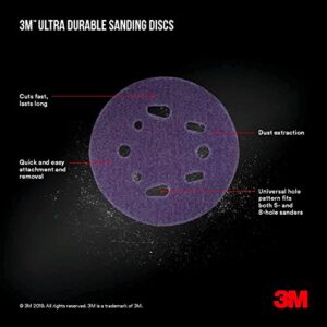 3M DISC5IN10PK120 Sanding Discs, 5 inch, Purple