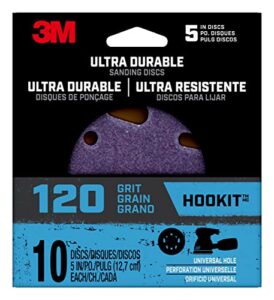 3m disc5in10pk120 sanding discs, 5 inch, purple