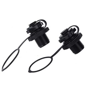 health gear inflatable boat valve replacement, 2pcs air mattress plug replacement air valve replacement screw air valve valve for inflatable rubber dinghy raft pool boat